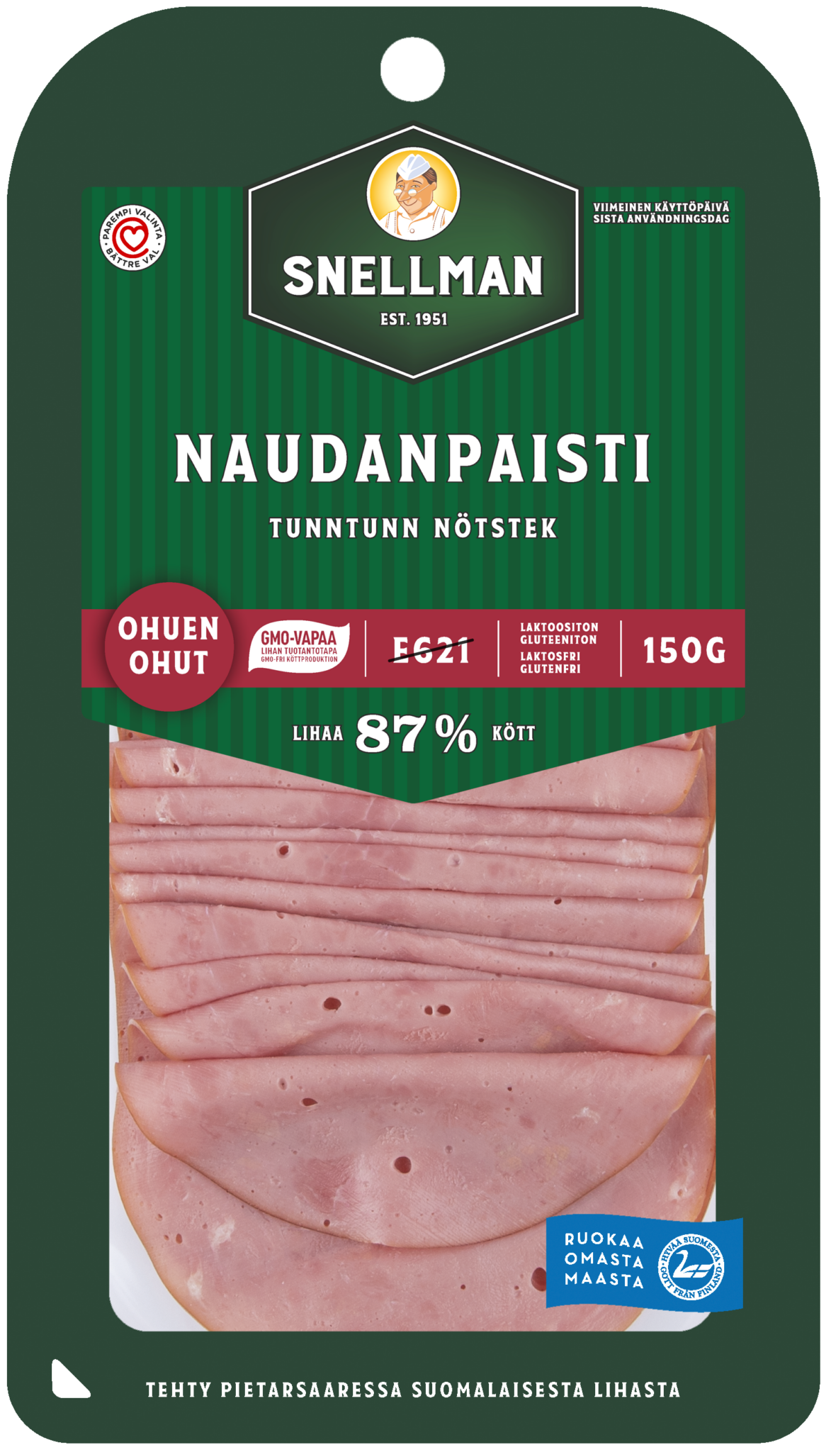 Ohuen ohut naudanpaisti 150 g | Snellmanin tuotteet