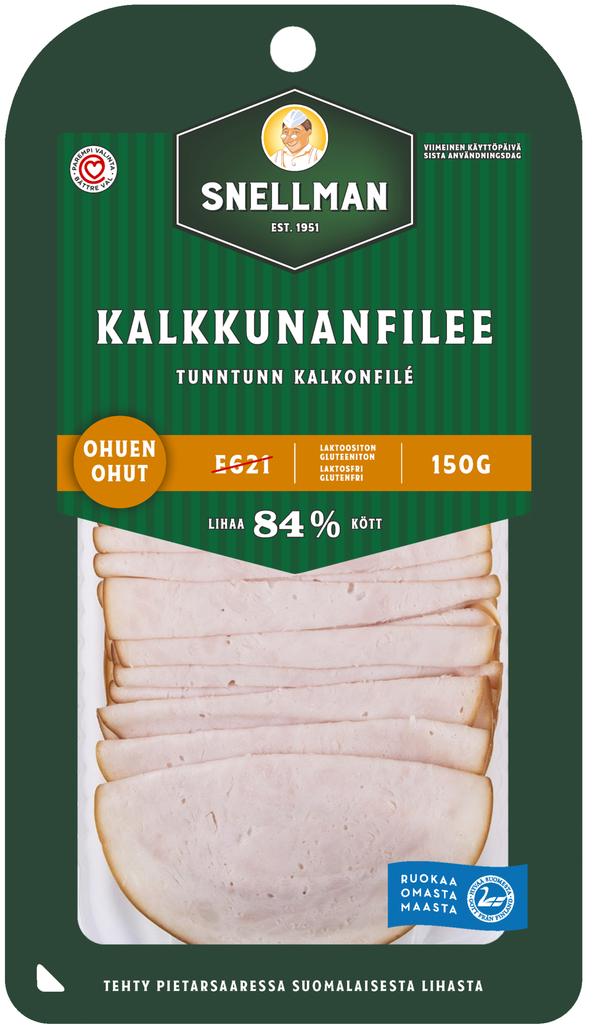 Ohuen ohut kalkkunanfilee 150 g | Snellmanin tuotteet