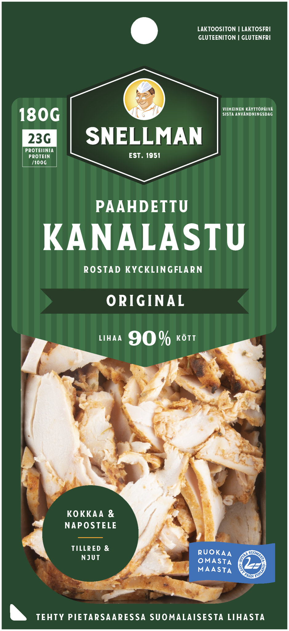 Paahdettu kanalastu 180 g | Snellmanin tuotteet