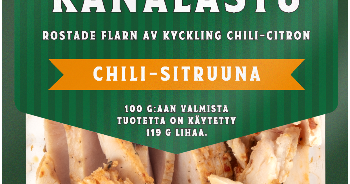 Paahdettu kanalastu chili-sitruuna 180 g | Snellmanin tuotteet