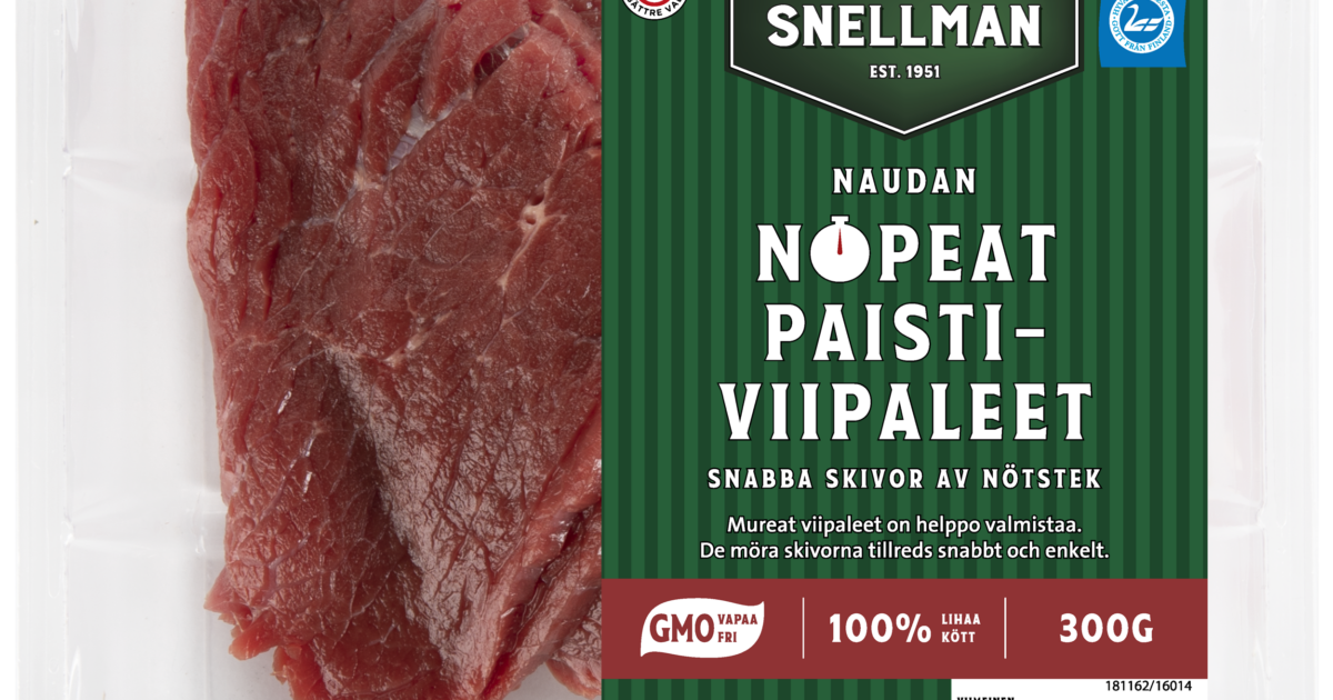Naudan nopeat paistiviipaleet 300 g | Snellmanin tuotteet