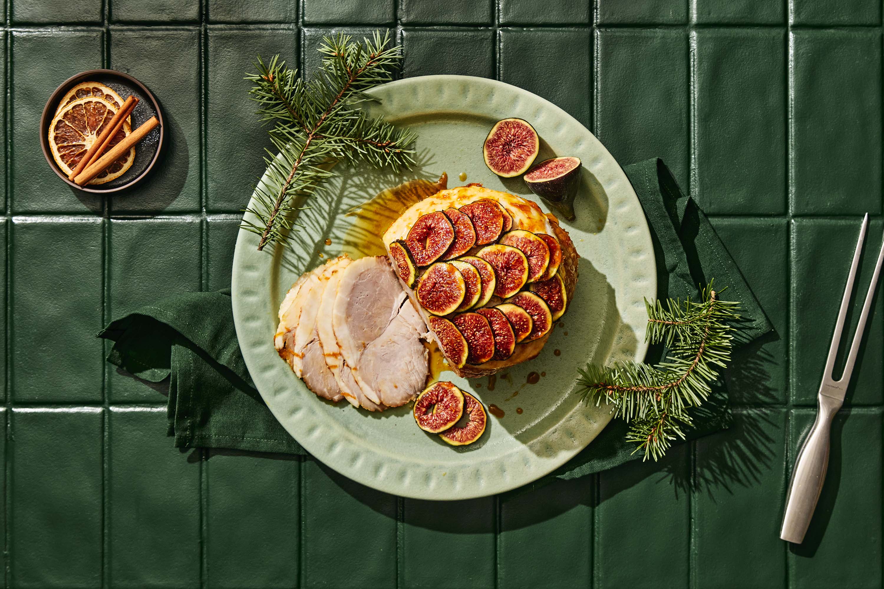 Viikuna-karamellikinkku resepti | Snellman