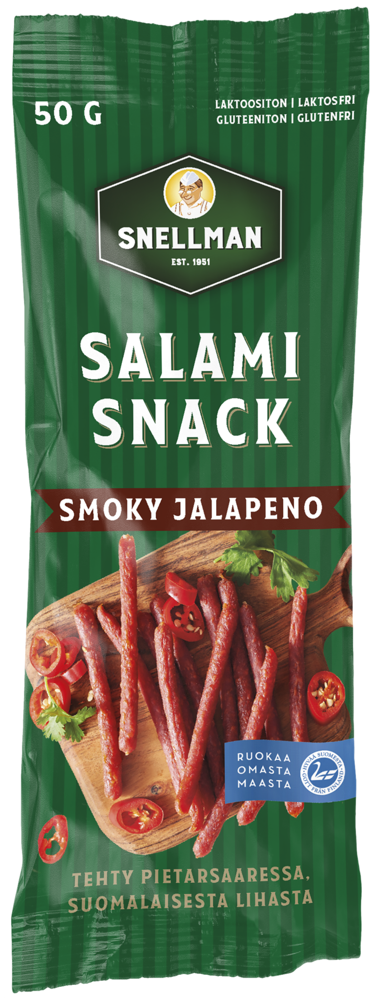 Salamisnack smoky jalapeno 50 g | Snellmans produkter