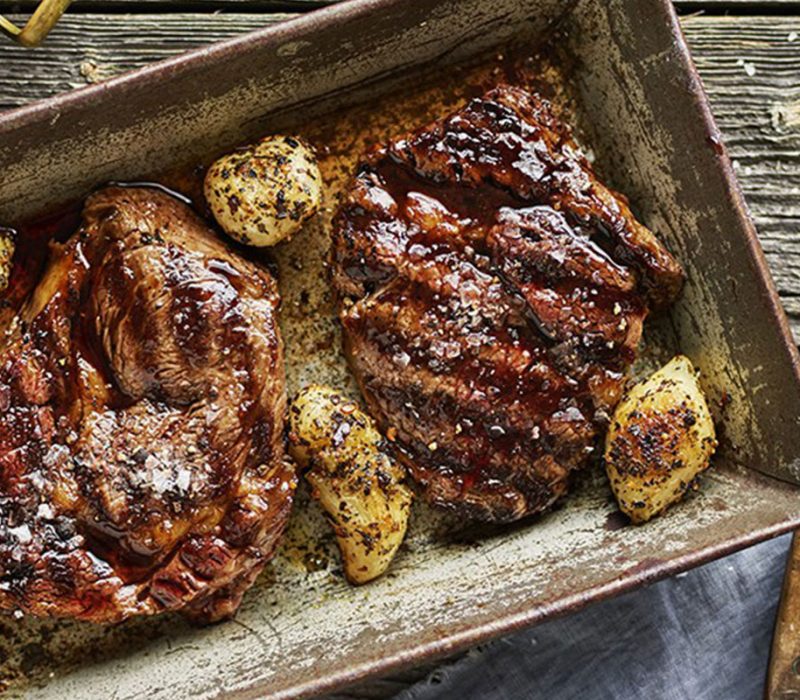 Entrecôte på grillen recept | Snellman