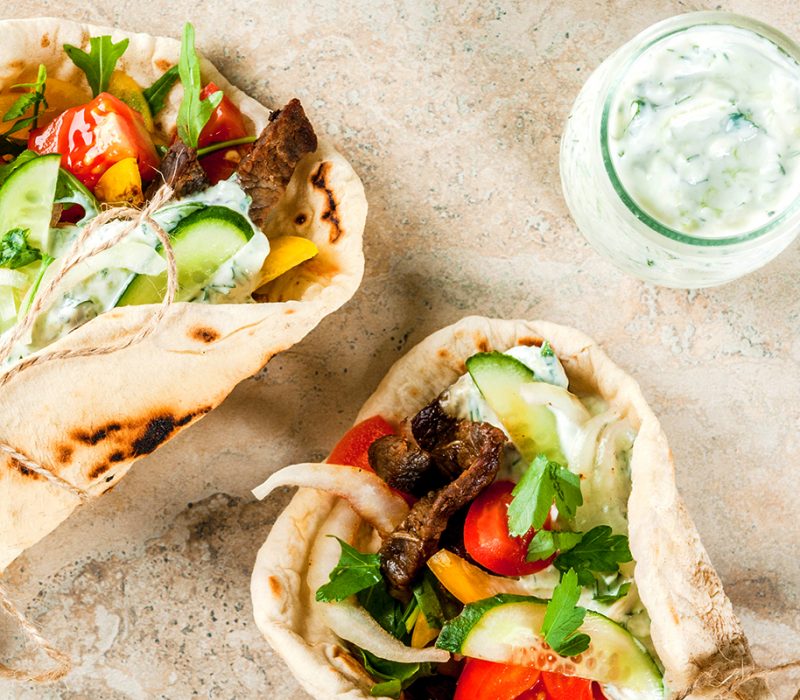 Grekiska Gyros med grisfyllning recept | Snellman